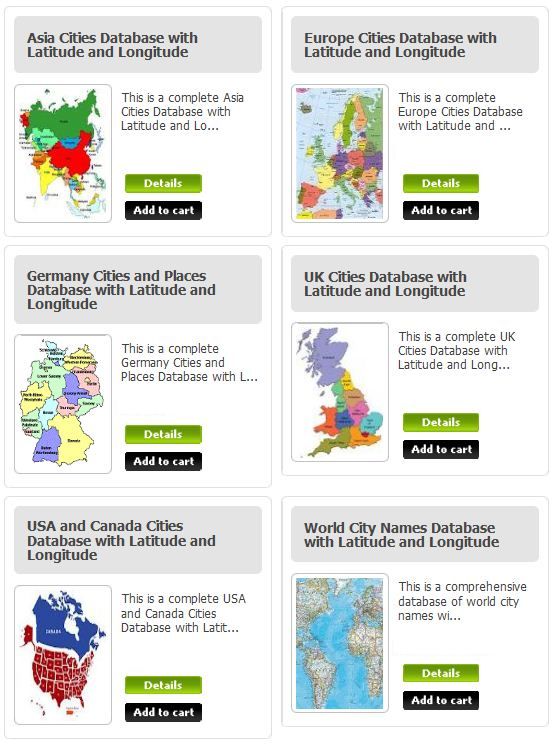 Collection of World Cities Databases with Latitude and Longitude - eBusinessGems Blog